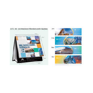 DTC703-ARCHITECTURAL WONDERS(WITH QUOTES) CALENDAR - Gift Planner
